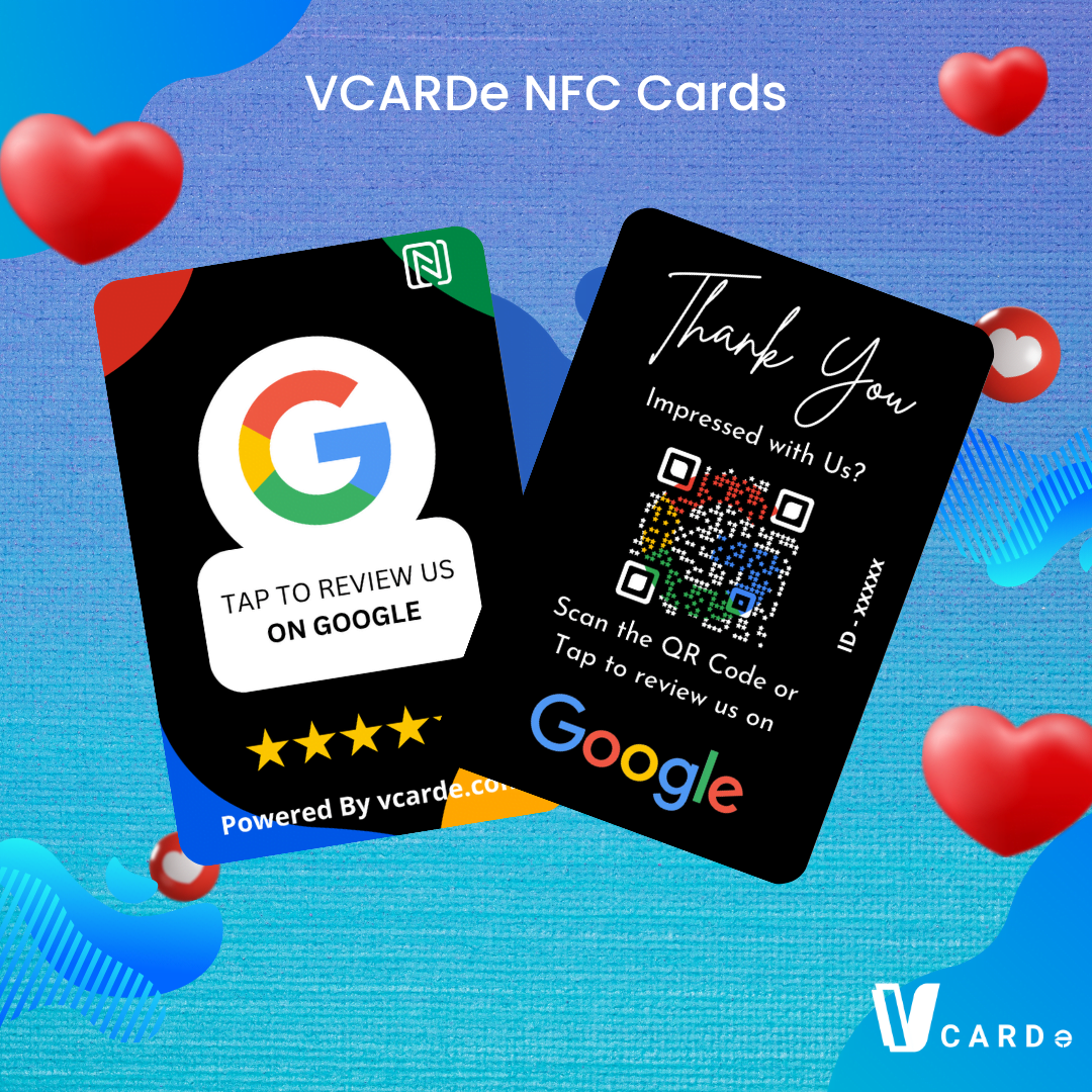 NFC Review Cards for Google My Business Profile | VCARDe